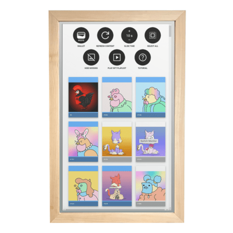 Digital NFT Display Screen Solutions with Physical Frames for Art ...